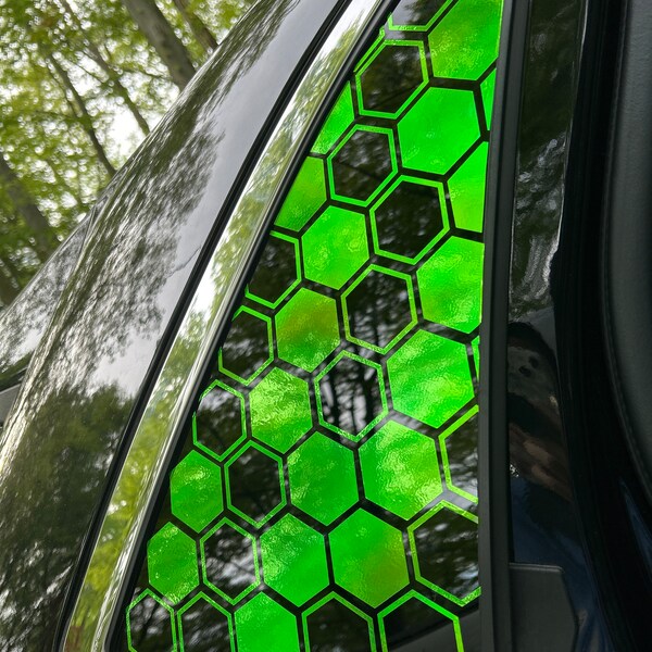 Hexagon / Honeycomb JDM Car Decal Sticker 2 Inch / Hex Side Vehicle ...