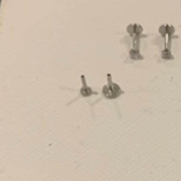 20G • Tiny Threadless Push Pin Labret Stud • 1.5mm - 3mm • Tragus Stud ...