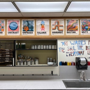 Chalkboard Alphabet Poster Set - Etsy