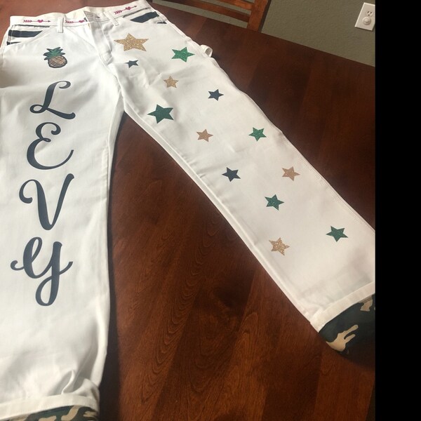 Stars Iron on Decal Transfers Choose Your Size and Color Vinyl Glitter ...