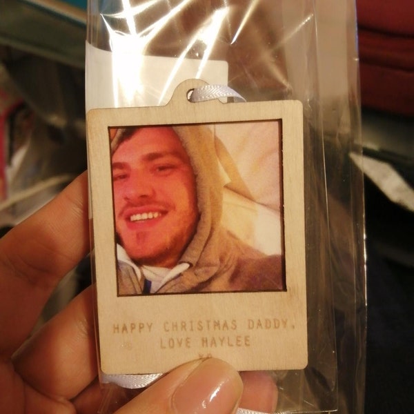 Personalised Hanging Photo Token - Etsy