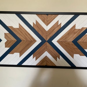 Mountain Sun Geometric Wood Wall Art Wooden Wall Art - Etsy