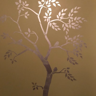 Tree Stencil Pack Large Tree Stencils Wall Stencils Wall Decor Mural ...