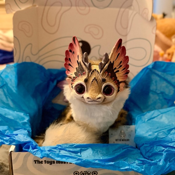 Dragonbird — Leopard — Posable Art Toy - Etsy