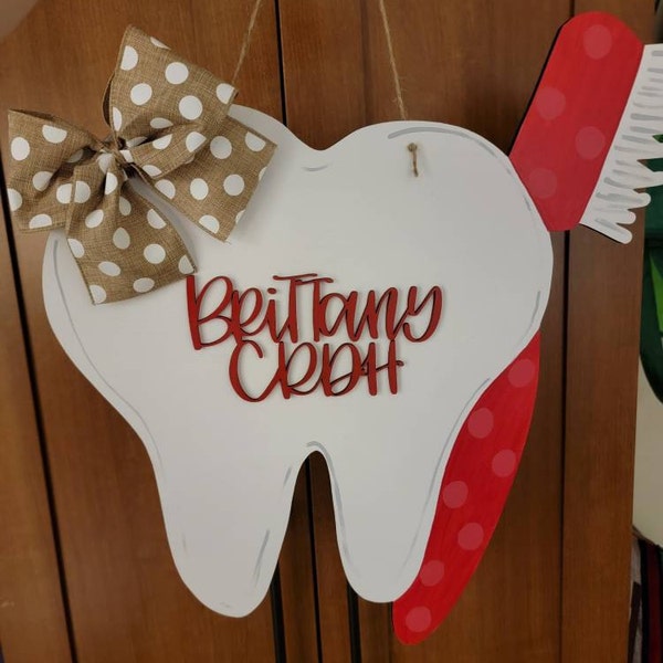 Dentist Office Door Sign, Dentist Sign, Tooth Door Sign, Dentist Gift ...
