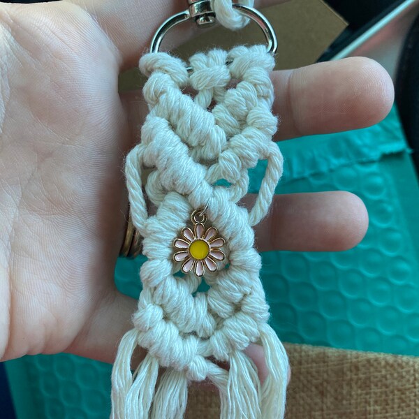 Fall Macrame Car Charm Mini Macrame Car Diffuser Boho Car Charm Modern ...