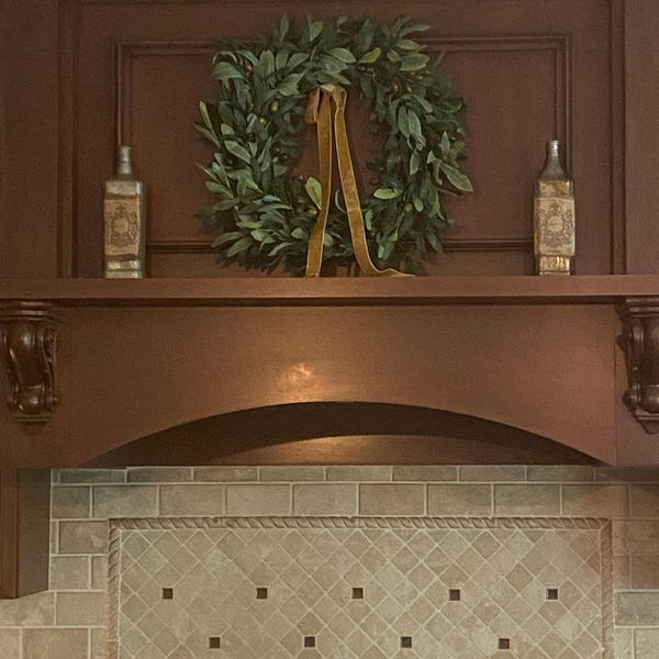 Neutral Fall Corn Husk and Pampas Grass Wreath, Camel Caramel Orange ...