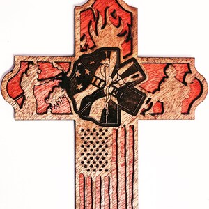 Firefighter Cross SVG Fireman Cross Svg Digital File Download Dxf Pdf ...