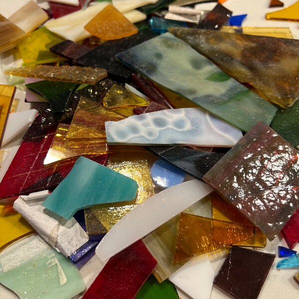 Colored Scrap Stained Glass You'll Love. - Etsy