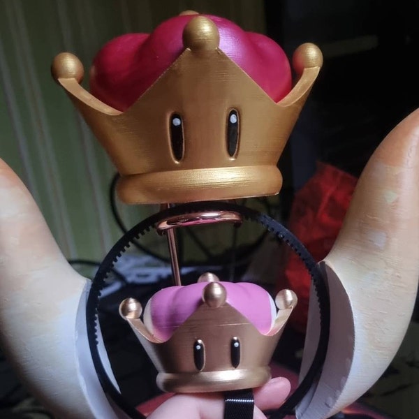 Mario Series Inspired Headset Headphones Super Crown Peachette Bowsette ...