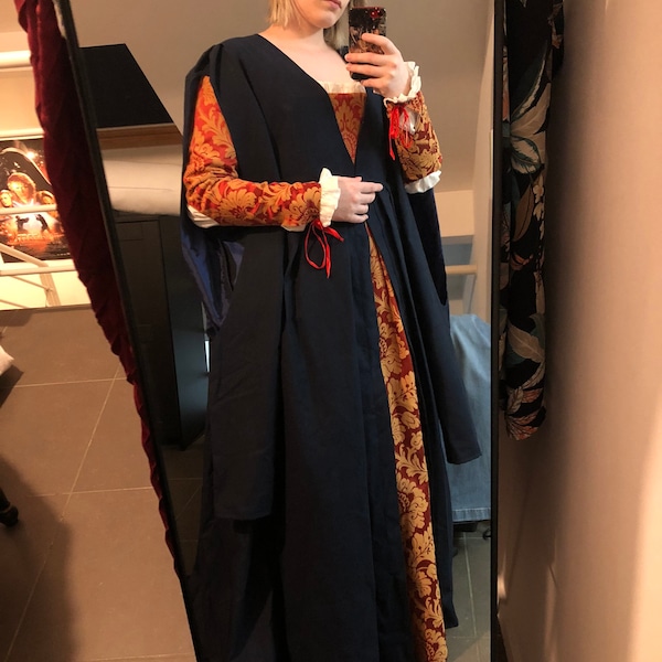 Renaissance Dress Cioppa Gamurra Overdress 15.-16. Jahrhundert, Custom ...