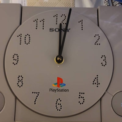 Playstation 1 Classic Console Clock Gamer Room Decor Playstation Retro ...