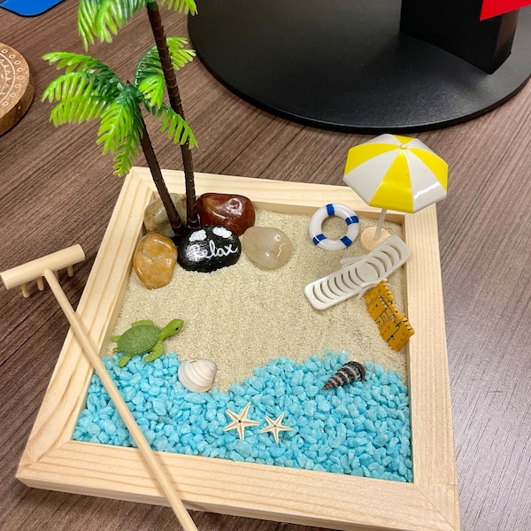 Zen Garten Kit, DIY Zen, Strand Zen Garten, Entspannung Geschenk ...