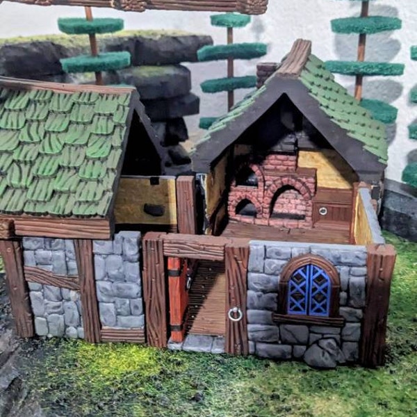 Cottage House Dnd Dungeons and Dragons 28mm/32mm Wargame Tavern Dnd ...