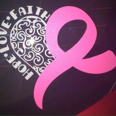 Breast Cancer Awareness SVG, Swirl Heart, Swirly, Support, Hope, Love ...