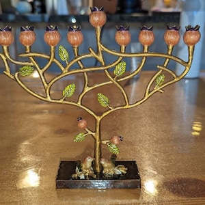 Chanukah Menorah Bonsai Tree Unique Hanukkah Menorah Modern Rustic Look ...