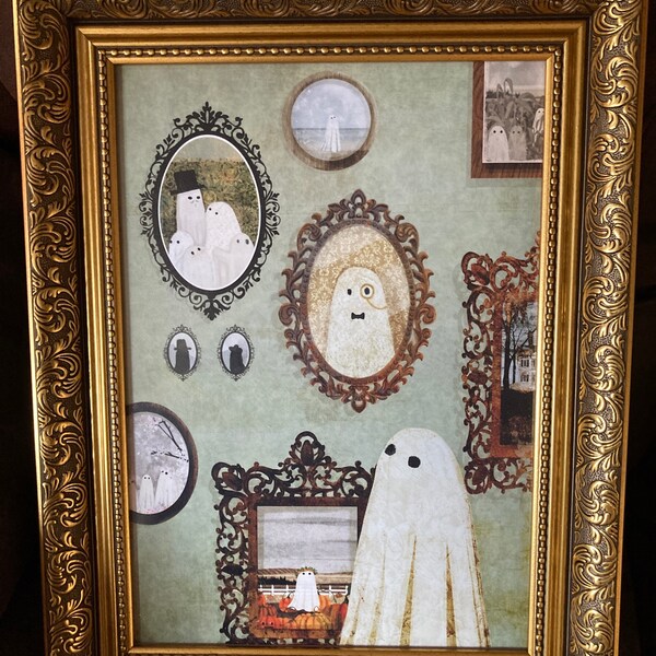 There's A Ghost in the Portrait Gallery A3 Sized Art Print - Etsy