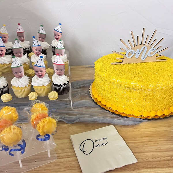 One Cake Topper | Half Sun Cake Topper | Boho Cake Topper | First Trip ...