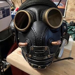 Steampunk Mask Pattern DIY Mask Pdf Download Video Tutorial - Etsy