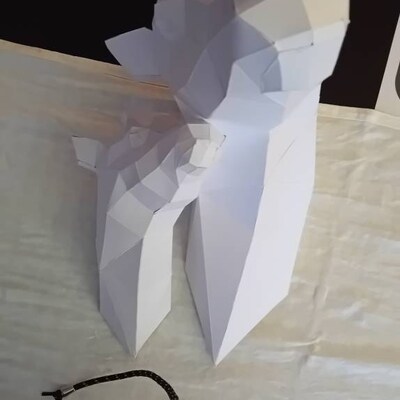 WHALE PAPERCRAFT Orca on Wave Animal 3D Low Poly Paper Sculpture DIY ...