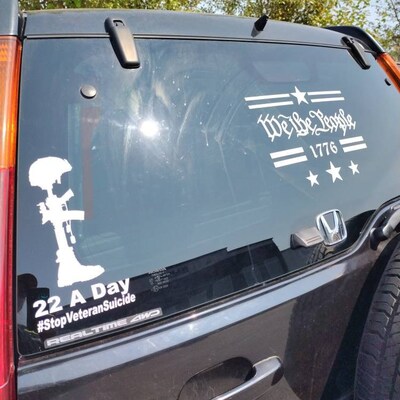 America First Patriotic Die Cut Decal Laptop Truck Car Bumper - Etsy