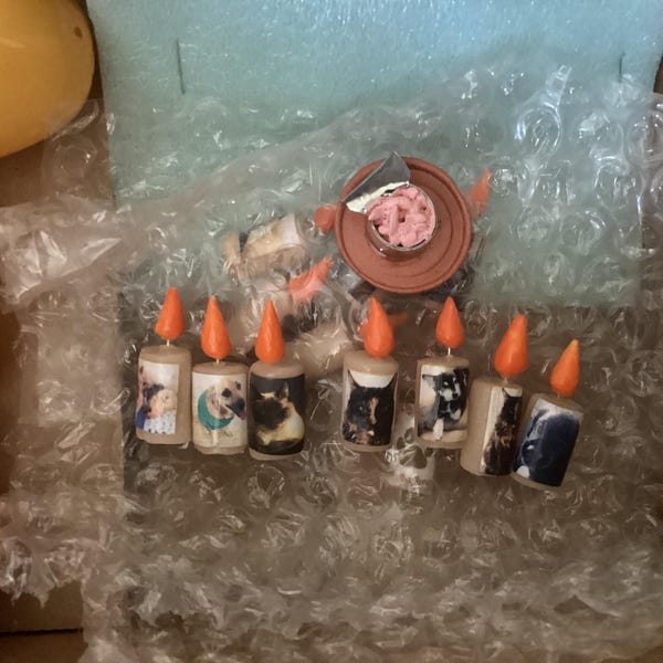 Mini Clay Nicho Candles: Pet Memorial Altar Decorations - Etsy