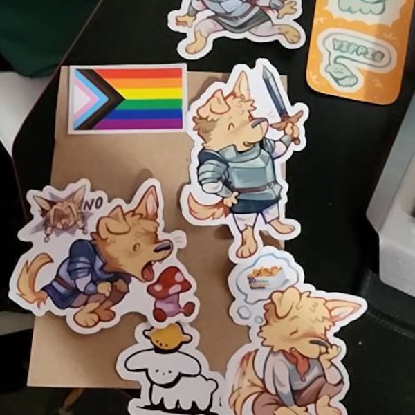 Dog Laios Stickers | Dungeon Meshi - Etsy