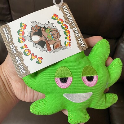 Dooby's weed Leaf Emoji Hemp Dog Toy - Etsy