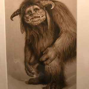 Limited print of my pastel drawing of ludo from labyrinth | Etsy