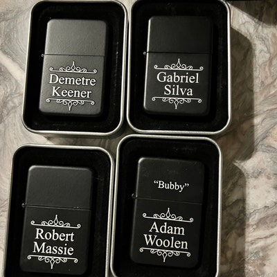 Personalized Black Engraved Lighter Custom Lighter, Engraved Lighter ...