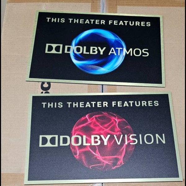 Dolby Atmos Home Movie Theater Sign - Etsy