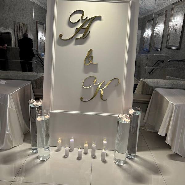 Custom Chrome Gold ACM Letters – Personalized Luxury Wall Decor Signage ...