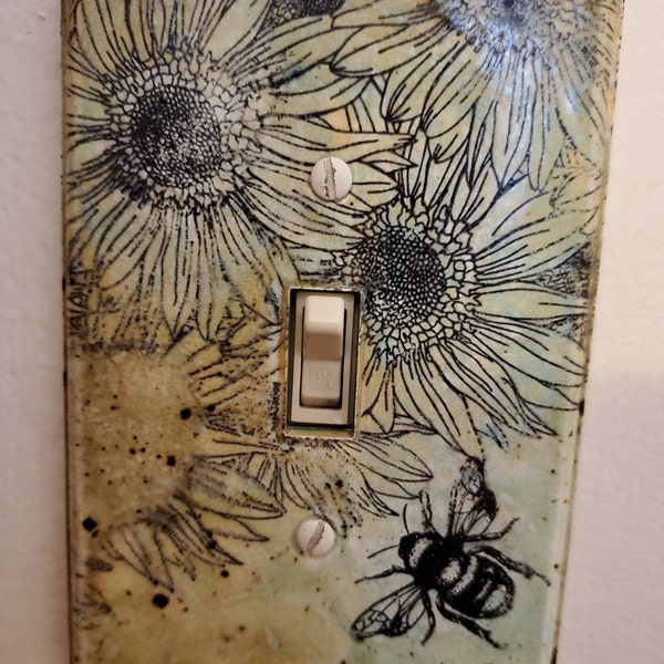 Ready to Ship Bumblebee Bees Pottery Large Butter Dish Rustic Pottery ...