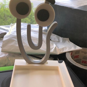 3d Printed Microsoft Clippy With Post It Notes Base - Etsy
