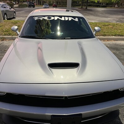 Custom Text Front Bumper Vinyl Decal Fits Dodge Challenger Sxt - Etsy