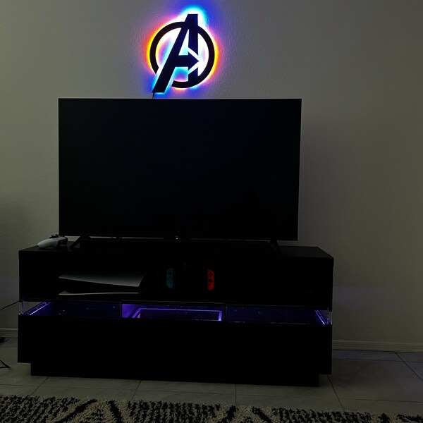 Gamer Zone Led Sign Gamer Room Led Sign Christmas Gift Wall Decor Home ...