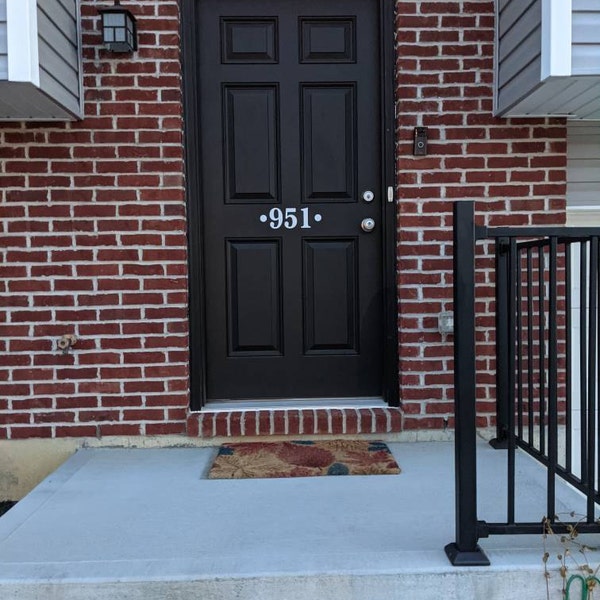 Custom House Number Door Decal, Address Sticker for Door, Mailbox ...