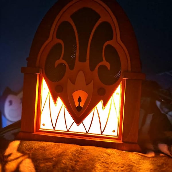 Alastor Radio Cosplay Prop: Laser Cut Wooden Clam Shell Bag - Etsy