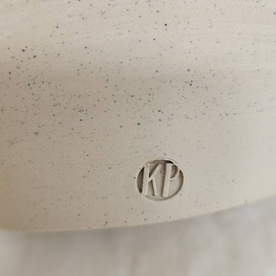 Small Round Initials Clay Stamp, Initial Relief Clay Stamp, Mini Clay ...