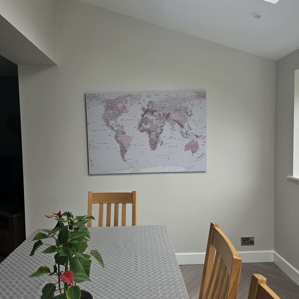 World Map High-resolution Detailed Wall Art, Wall Hangings, Home Decor ...