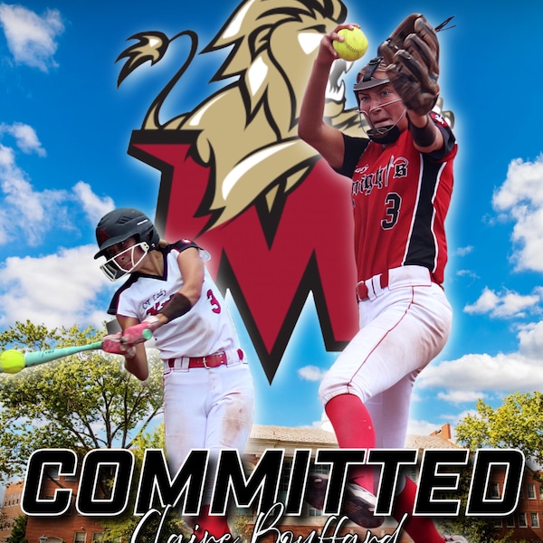 College Commitment Announcement Graphics - Etsy