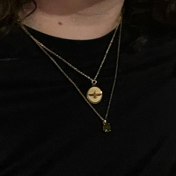 14k Solid Gold ASL Sign Language Necklace , I Love You ASL Sign ...