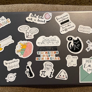 Cute Funny Math Sticker Version 2 With Waterproof and Water-resistant ...