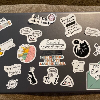 Cute Funny Math Sticker Version 2 With Waterproof and Water-resistant ...
