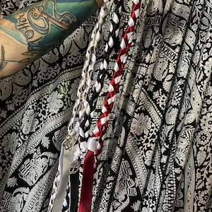 CUSTOM Set of 3 Wedding Cords Choose Your Colours and Charms ...