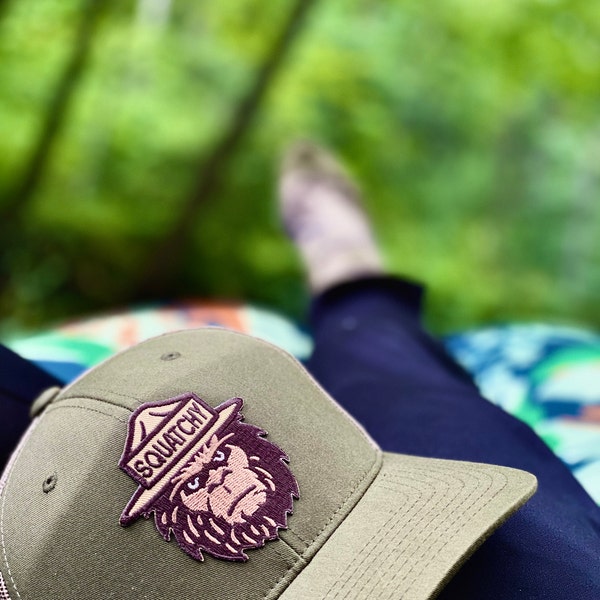 Bigfoot Squatchy Retro Trucker Hat | Snapback Cap | for Sasquatch and ...