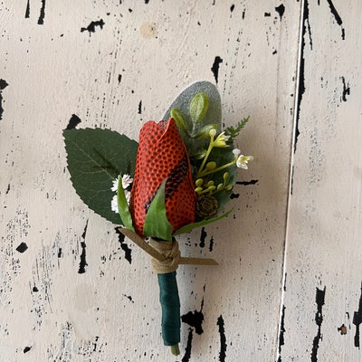 Basketball Boutonniere, Sports Boutonniere, Basketball Themed Wedding ...