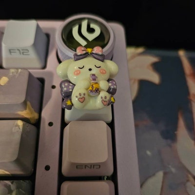 Cartoon Keycap Kawaii Mechanical Keyboard Pink Keycap 3D Keycaps Pink ...