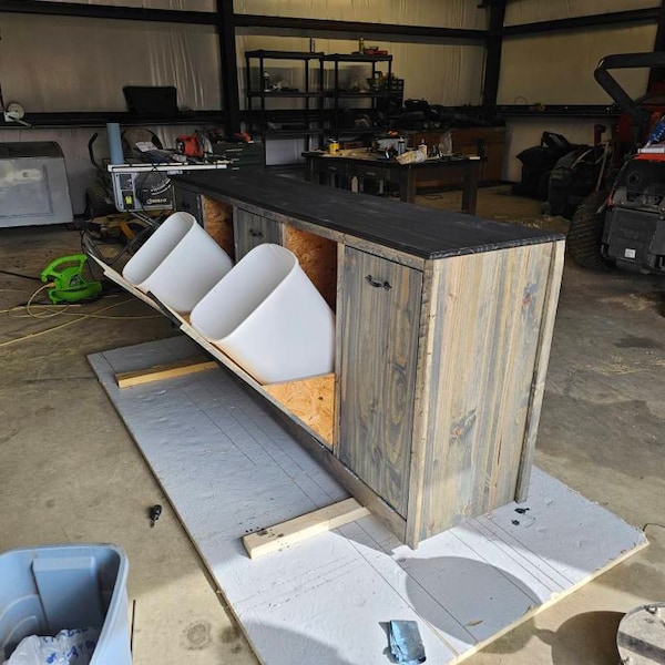 Tilt-out Garbage and Recycling Cabinet Plans and Step-by-step Build ...