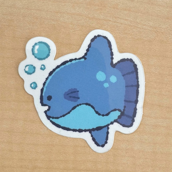 Mola Mola Ocean Sunfish Sticker - Etsy